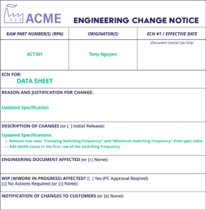 Engineering Change Notice (ECN) Definition | Arena